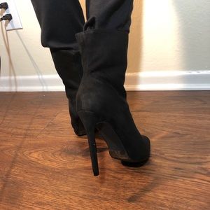 TOP Moda | Shoes | Black Suede Ankle Boots | Poshmark